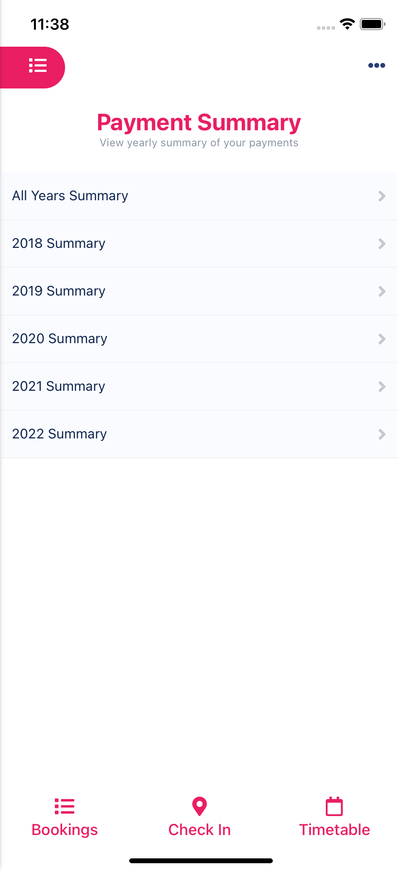 How do I view a payment summary for a given year and send myself a ...
