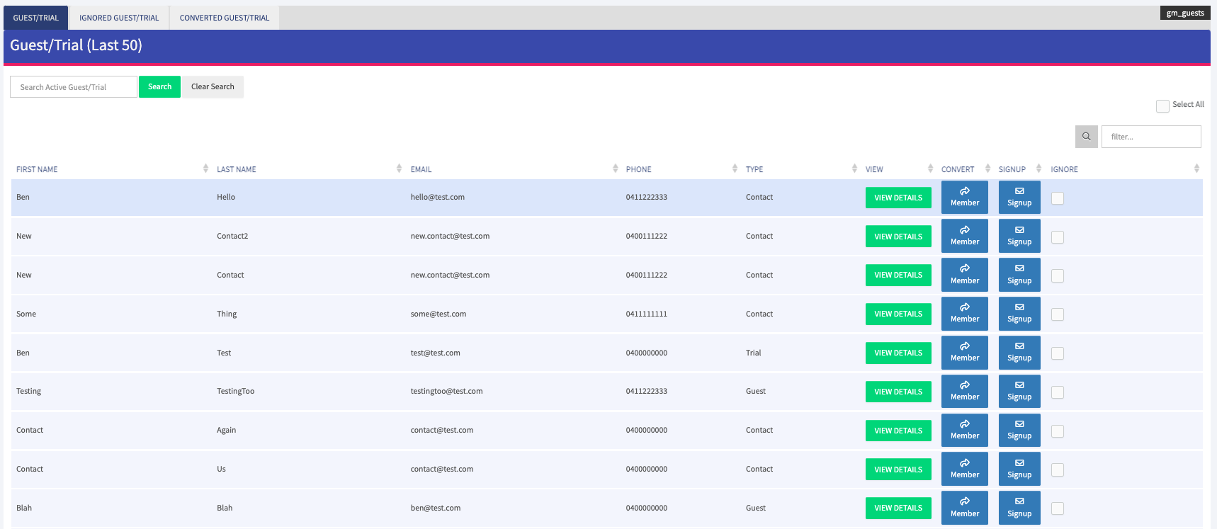 Gym Mate Contact Form – Gym Mate