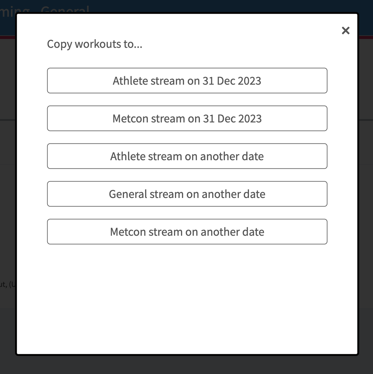 Programming Workouts Using Programming Streams Gym Mate